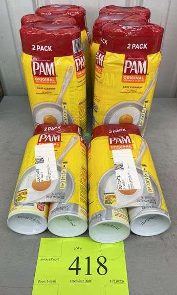 (16) BOTTLES OF PAM COOKING SPRAY - Earl's Auction Company