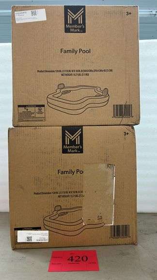 (2) NEW FAMILY POOLS IN BOXES - Earl's Auction Company