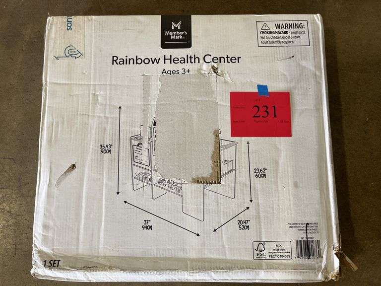 KIDS RAINBOW HEALTH CENTER PLAY KIT IN BOX - Earl's Auction Company