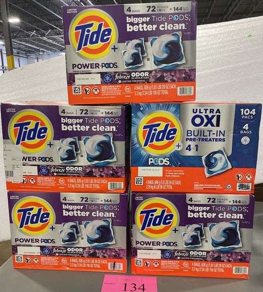 (5) BOXES OF TIDE PODS - Earl's Auction Company