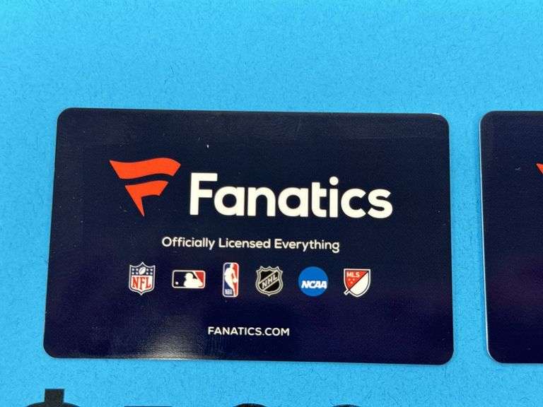 (2) FANATICS $50 GIFT CARDS ($100 TOTAL VALUE) - Earl's Auction Company