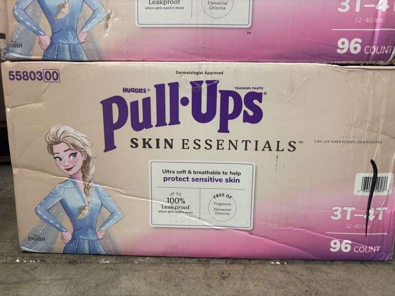 (3) BOXES OF HUGGIES PULL UPS DIAPERS - SIZE 3T/4T - Earl's Auction Company