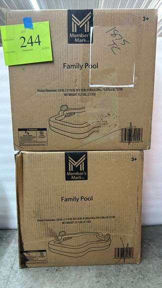 (2) NEW FAMILY POOLS IN BOXES - Earl's Auction Company