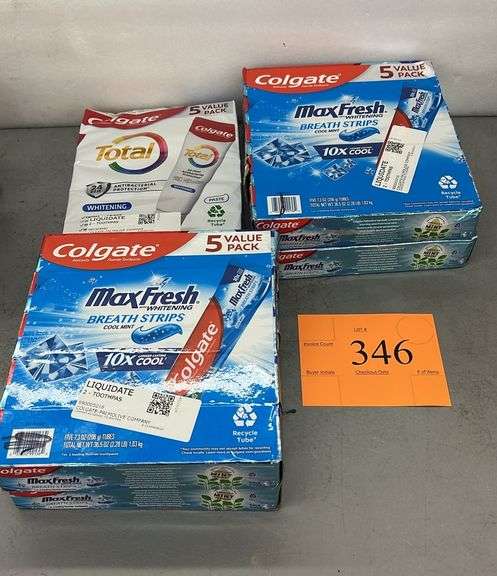 (5) PACKS OF COLGATE TOOTHPASTE - Earl's Auction Company