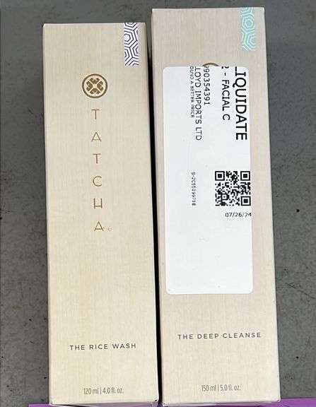 TATCHA THE DEEP CLEANSE & THE RICE WASH IN BOXES - Earl's Auction Company