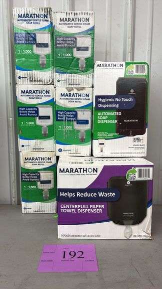 7PC MARATHON LOT - TOWEL DISPENSER, SOAP DISPENSER & REFILLS - Earl's ...