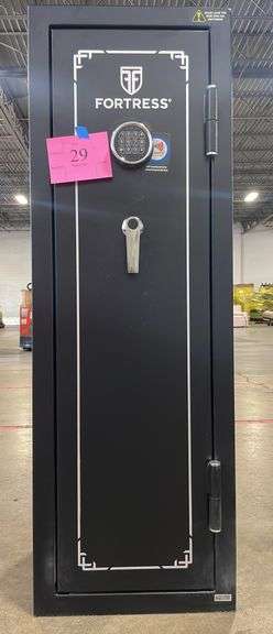FORTRESS LONG GUN SAFE W/ KEYS - BLACK - Earl's Auction Company