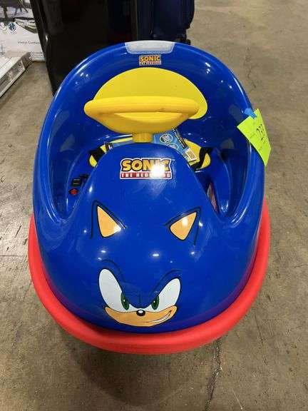 KIDS SONIC RIDE ON BUMPER CAR - BLUE - Earl's Auction Company