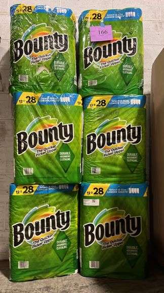 (6) PACKS OF BOUNTY PAPER TOWELS - Earl's Auction Company