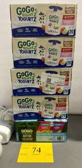 (5) BOXES OF GOGO SQUEEZ - Earl's Auction Company