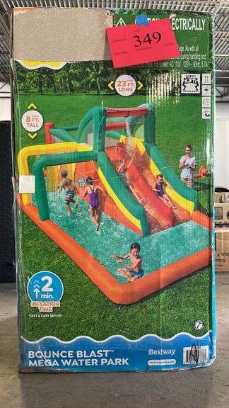 H20 GO BOUNCE BLAST MEGA WATER PARK IN BOX - Earl's Auction Company