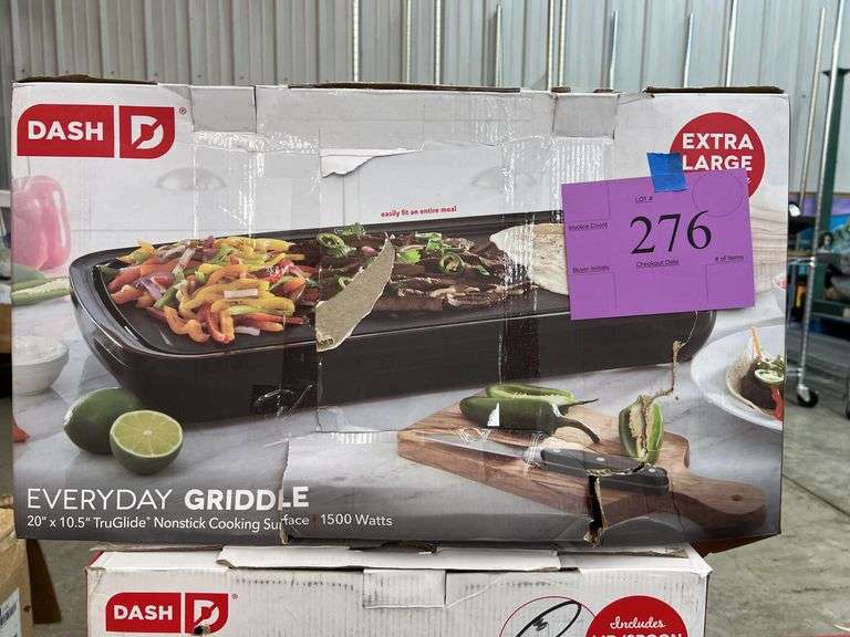 DASH EVERYDAY GRIDDLE & FAMILY SIZED SKILLET IN BOXES - Earl's Auction ...
