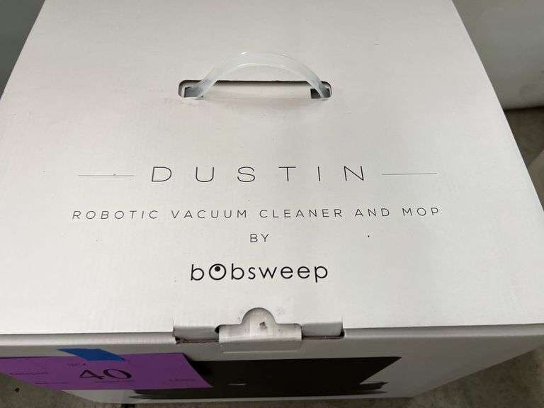 BOBSWEEP DUSTIN ROBOT VACUUM IN BOX - NIGHT - Earl's Auction Company