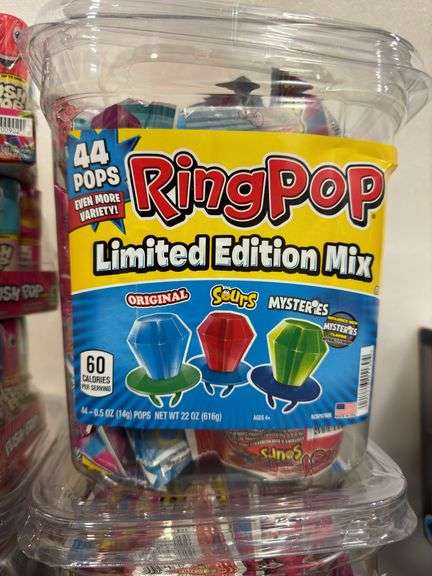 6PC CANDY LOT - PUSH POP & RING POPS - Earl's Auction Company