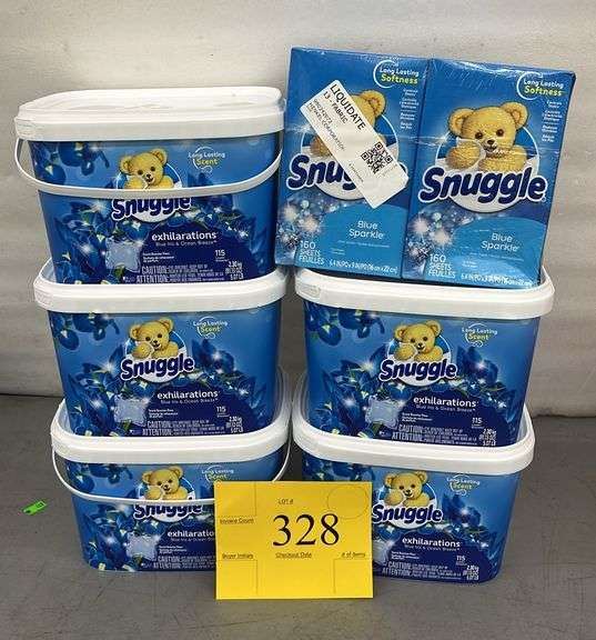 6PC SNUGGLE LAUNDRY LOT - SCENT BOOSTER PACS & DRYER SHEETS - Earl's Auction Company