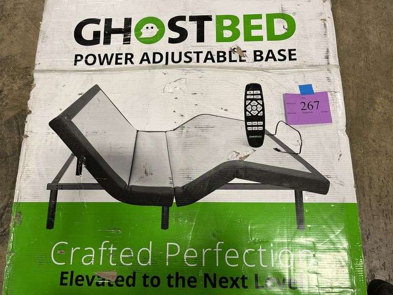 GHOST BED QUEEN SIZE ADJUSTABLE BED BASE IN BOX - Earl's Auction Company