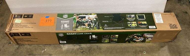 TIMBER RIDGE GIANT CAMP CHAIR IN BOX - GREEN - Earl's Auction Company