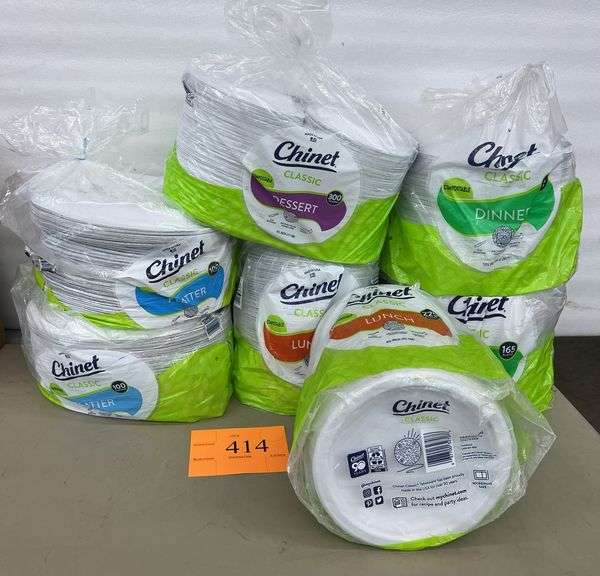 (7) PACKS OF CHINET PAPER PLATES - Earl's Auction Company