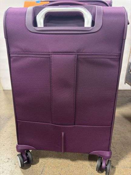 2PC SAMSONITE SOFT SHELL ROLLING LUGGAGE SET - PURPLE - Earl's Auction ...
