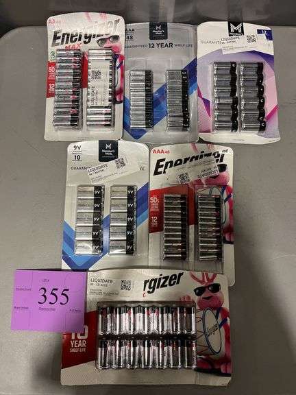 (6) PACKS OF ASSORTED BATTERIES - SEE PHOTOS - Earl's Auction Company