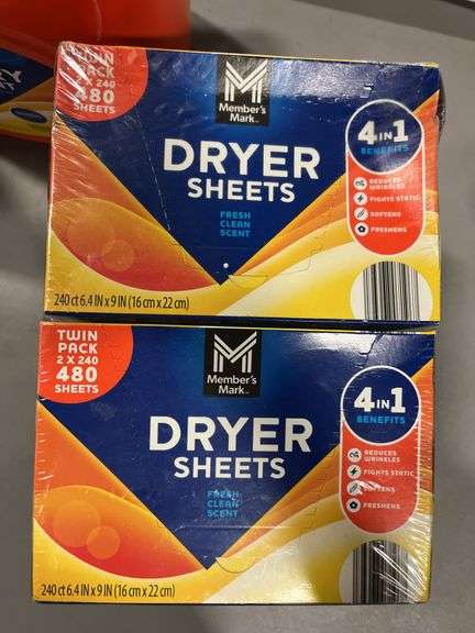 5PC LAUNDRY LOT - DETERGENT & DRYER SHEETS - Earl's Auction Company