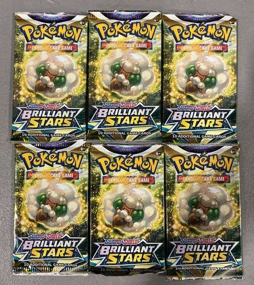 (6) PACKS OF BRILLIANT STARS POKEMON CARDS - Earl's Auction Company