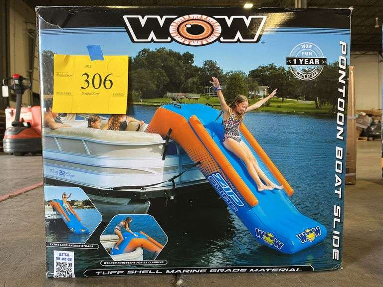 WOW PONTOON BOAT SLIDE IN BOX - Earl's Auction Company