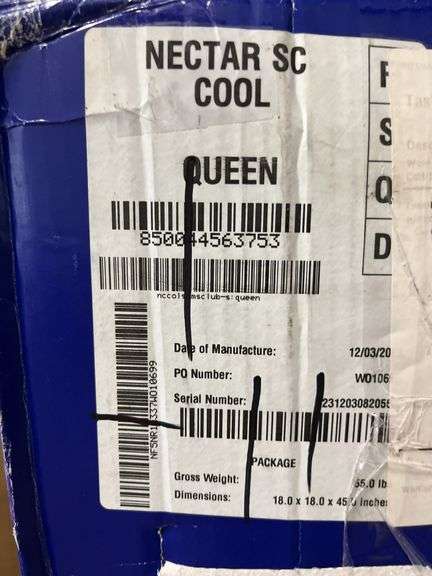 NECTAR QUEEN SIZE MATTRESS IN BOX - Earl's Auction Company