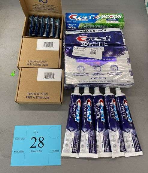 10PC DENTAL CARE LOT - CREST TOOTHPASTE & ORAL B BRUSH HEADS - Earl's ...