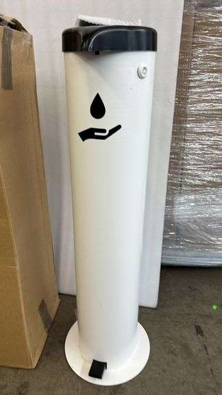 (2) RIGASAN PENGUIN FOOT PUMP DISPENSER UNITS - WHITE - Earl's Auction ...