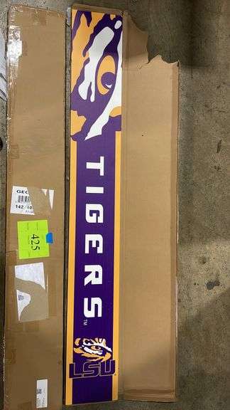 (2) DOUBLE SIDED WELCOME SIGNS - LSU TIGERS & GEORGIA BULLDOGS - Earl's ...
