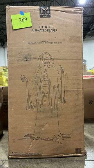 10FT ANIMATED REAPER IN BOX - Earl's Auction Company