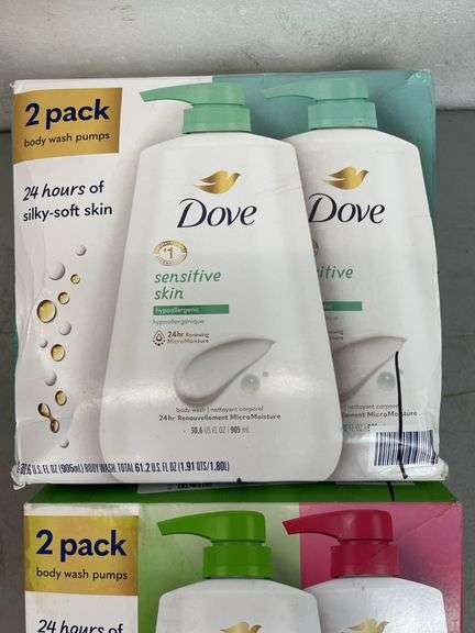 (3) BOXES OF DOVE BODY WASH PUMPS - Earl's Auction Company