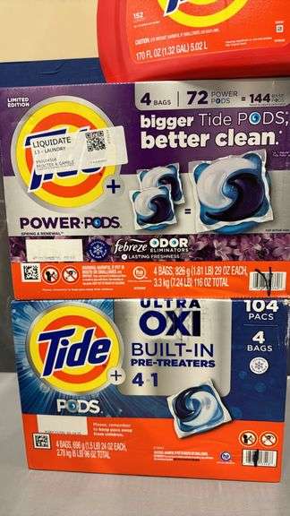 4PC LAUNDRY LOT - TIDE & DOWNY - Earl's Auction Company