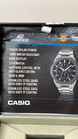 CASIO EDIFICE MENS WATCH W/ BOX - Earl's Auction Company