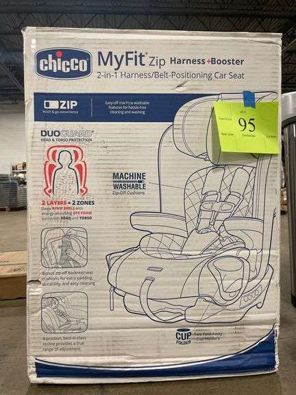 CHICCO MYFIT ZIP HARNESS & BOOSTER CAR SEAT IN BOX - NIGHTFALL - Earl's ...