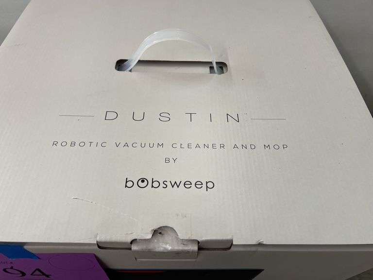 BOBSWEEP DUSTIN ROBOT VACUUM IN BOX - NAVY - Earl's Auction Company