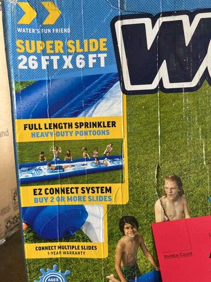 WOW 26FTx6FT SUPER SLIDE WATER SLIDE IN BOX - Earl's Auction Company