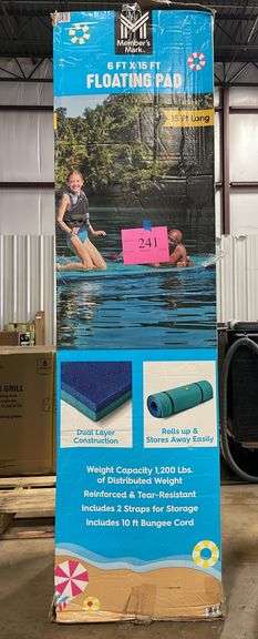 6FTx15FT FOAM FLOATING PAD IN BOX - Earl's Auction Company