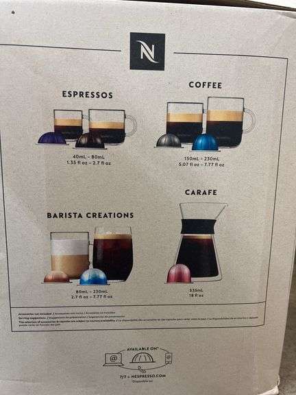DELONGHI NESPRESSO VERTUO NEXT IN BOX - Earl's Auction Company