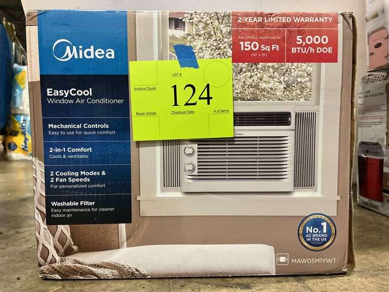 MIDEA EASYCOOL WINDOW AIR CONDITIONER IN BOX - Earl's Auction Company