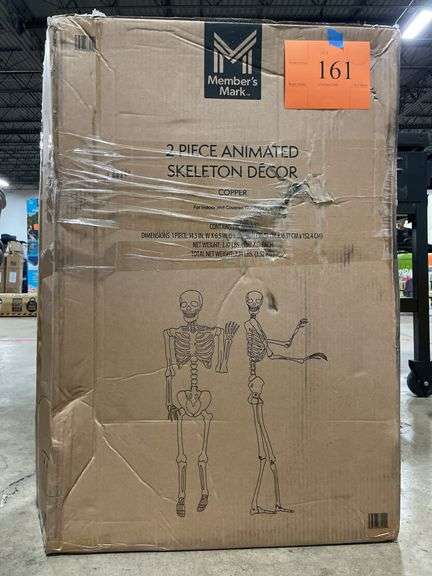 2PC ANIMATED SKELETON DECOR IN BOX - Earl's Auction Company