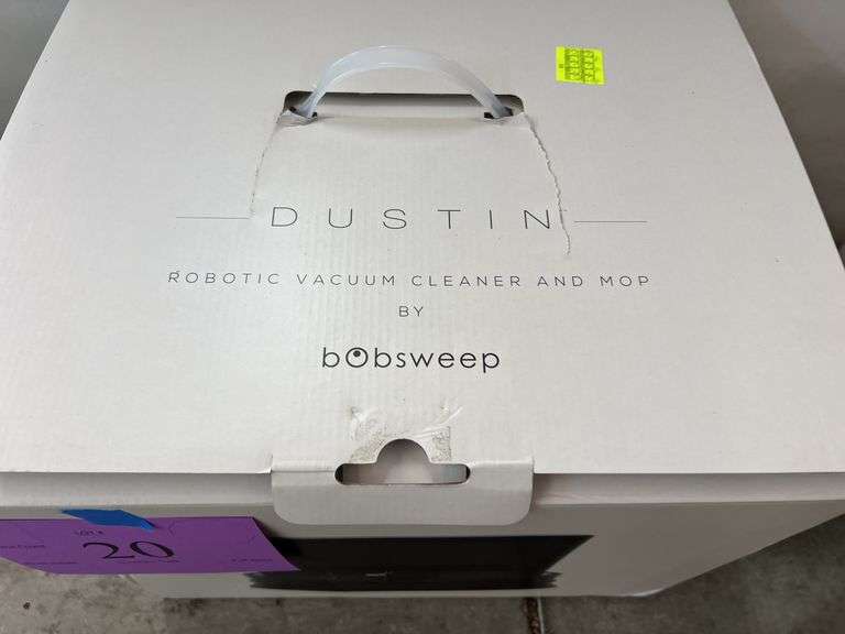BOBSWEEP DUSTIN ROBOT VACUUM IN BOX - NIGHT - Earl's Auction Company
