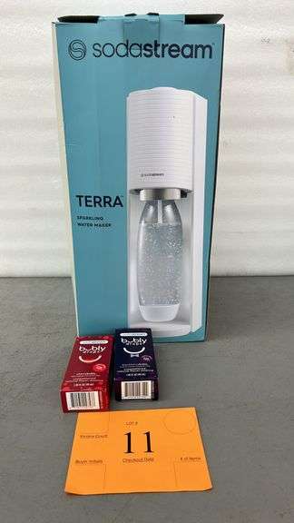 SODASTREAM TERRA IN BOX & (2) BUBLY DROPS - Earl's Auction Company