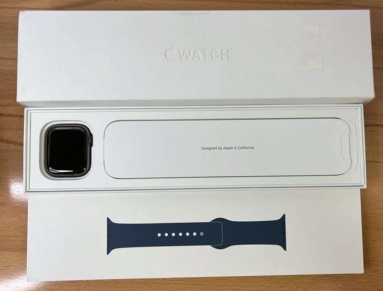 APPLE WATCH SERIES 7 45MM IN BOX - GRAPHITE CASE, BLUE BAND - Earl's ...