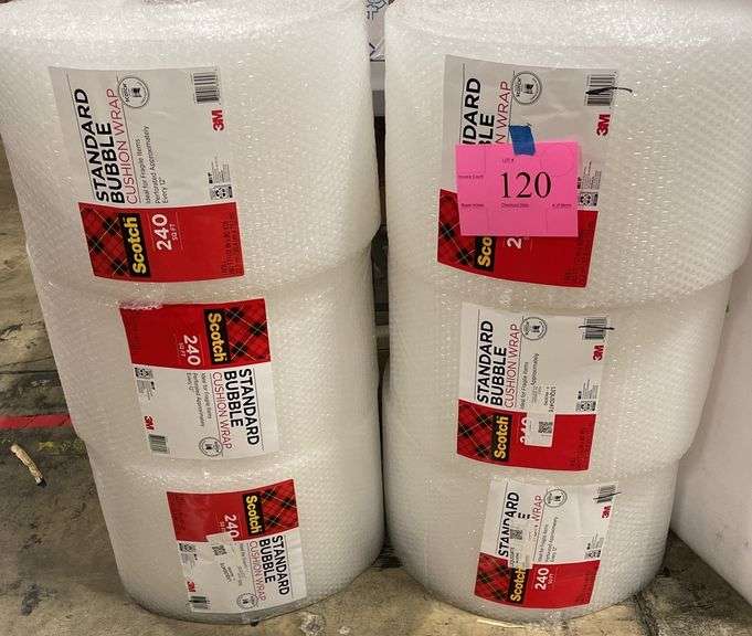 (6) ROLLS OF SCOTCH STANDARD BUBBLE WRAP - Earl's Auction Company