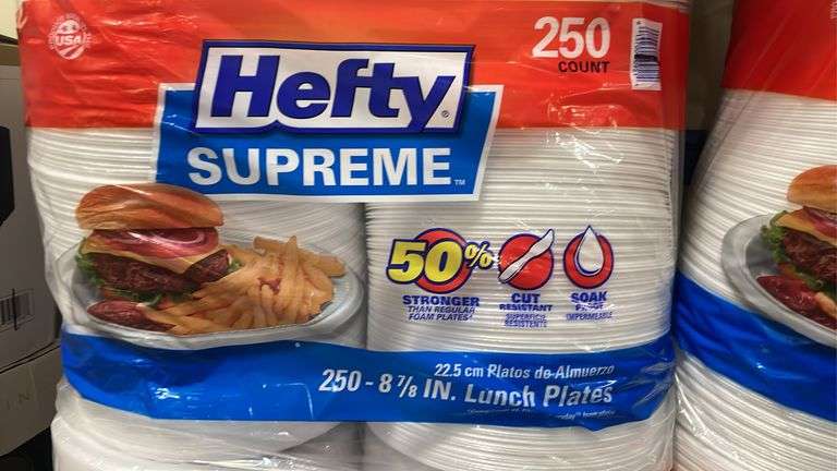 (5) PACKS OF HEFTY FOAM PLATES - Earl's Auction Company