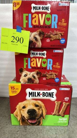 (3) BOXES OF MILK BONE DOG TREATS - Earl's Auction Company