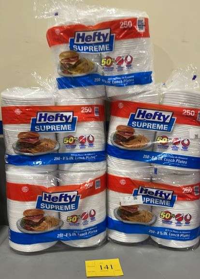 (5) PACKS OF HEFTY FOAM PLATES - Earl's Auction Company