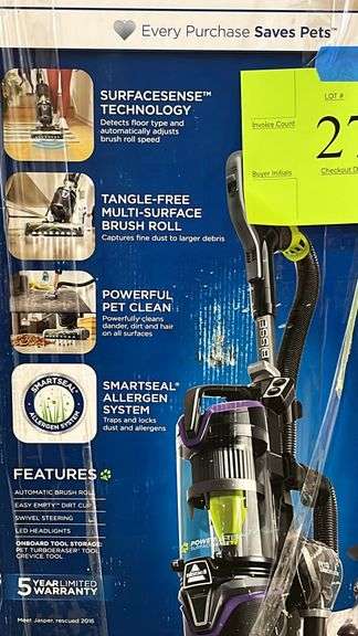 BISSELL VACUUM CLEANER IN BOX - Earl's Auction Company